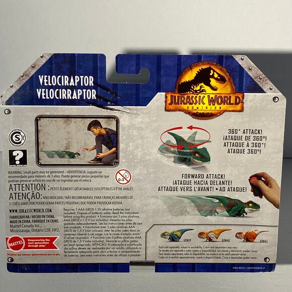Mattel | Toys | Nib Jurassic World Uncaged Click Tracker Velociraptor ...